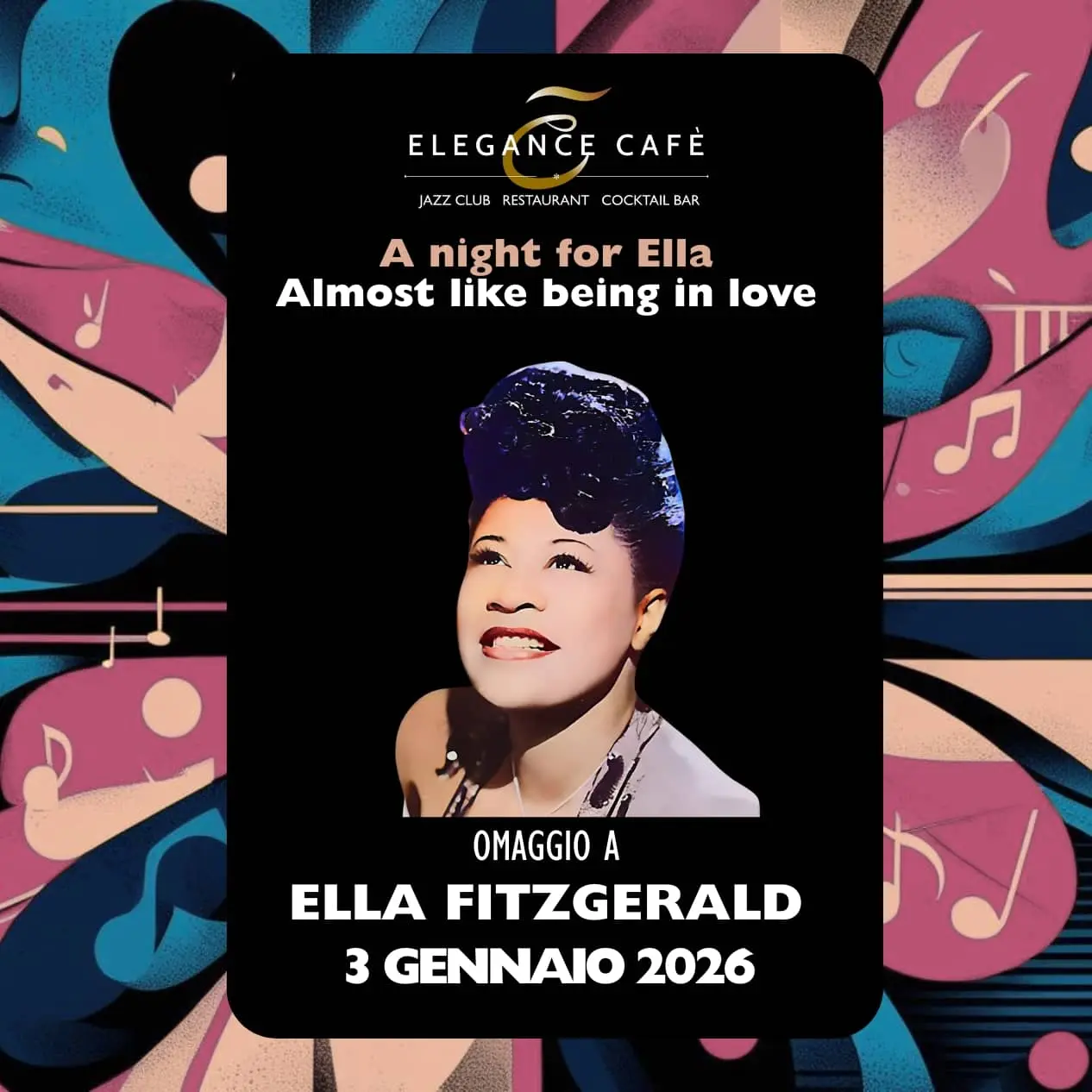 Jazz Concert Rome January 3 2026 | A Night for Ella – Almost Like Being ...